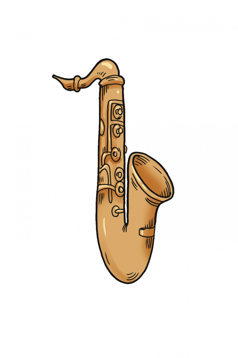 How to Draw Saxophone Drawing